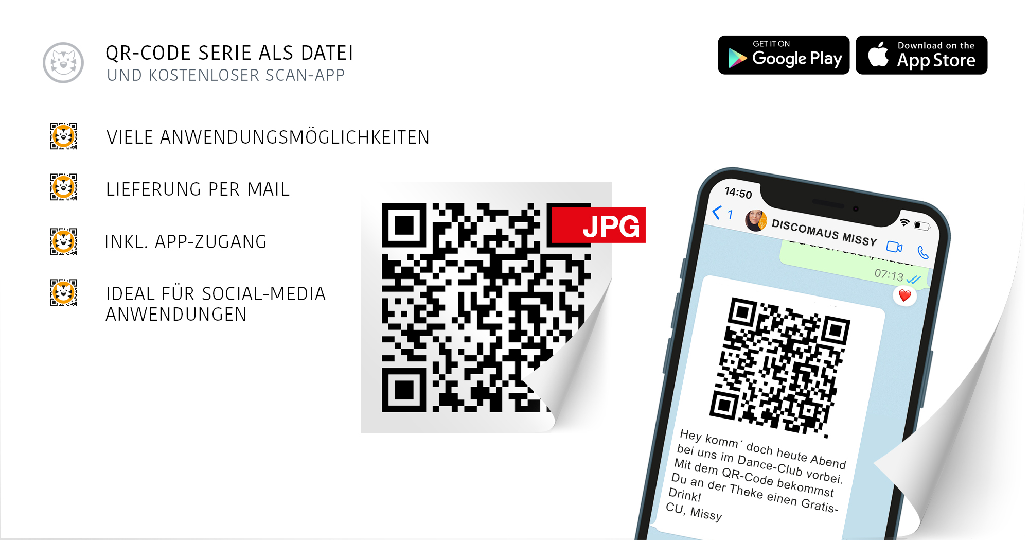 QR-Code mit Scan-App | QR-Codes mit Scan-App | QR-Tickets | Plakatiger ...